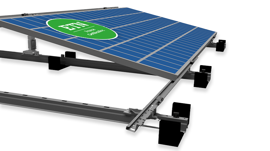 Solar mounting system for the largest panels